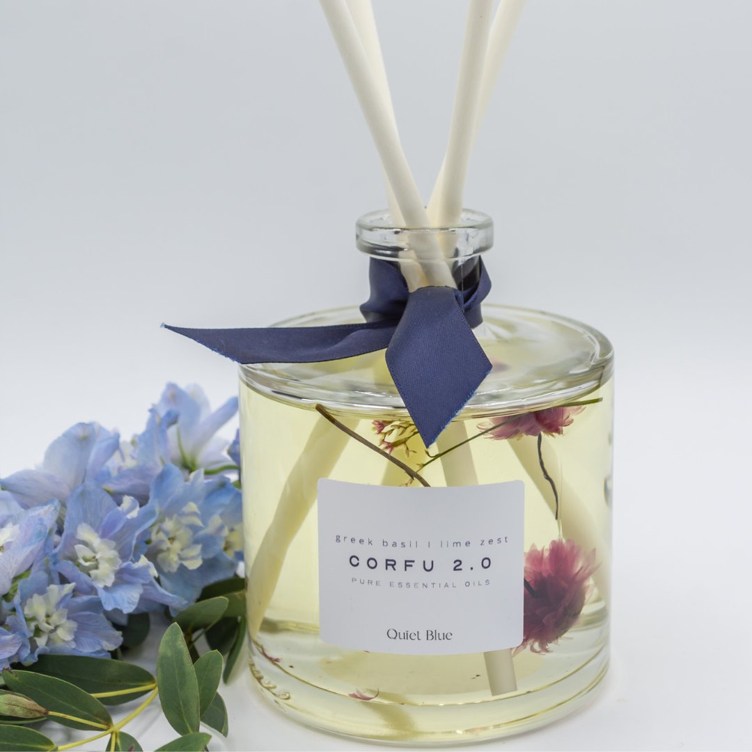 Natural Reed Diffusers - Quiet Blue - Quiet Blue